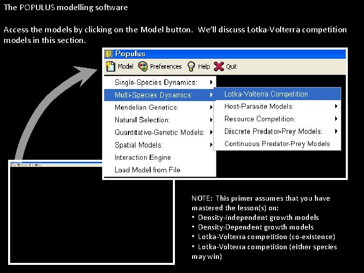 The POPULUS modelling software Download your copy from