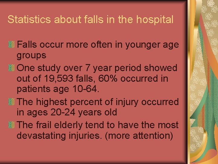Preventing falls in the Obstetric patient National Patient