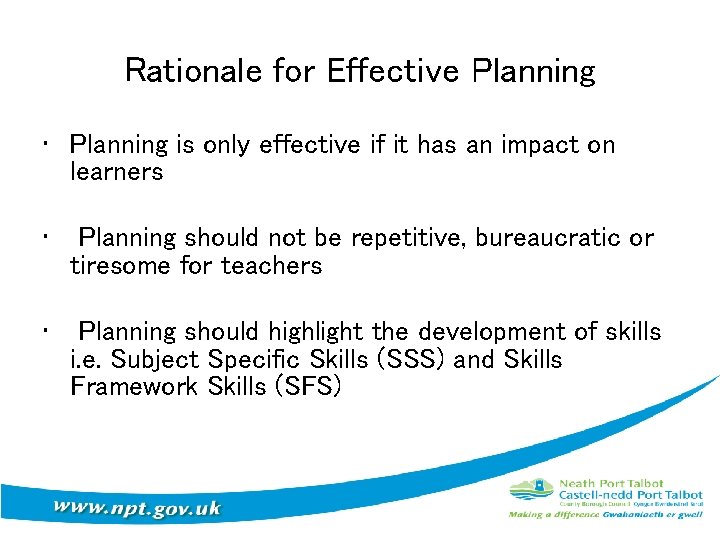 Components of Good Planning KS 2 Flexibility in