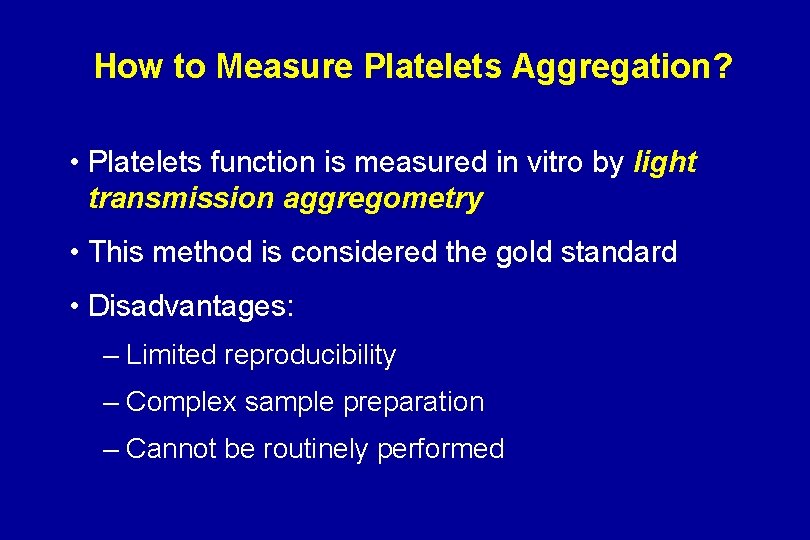 Should we Monitor AntiPlatelet Treatment Rabih R Azar
