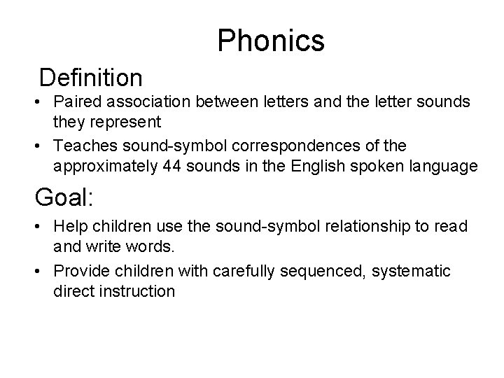 The Five Key Components of Reading Phonemic Awareness