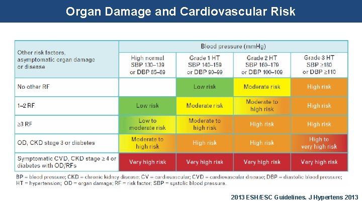 Assessment of Target Organ Damage Established and Novel
