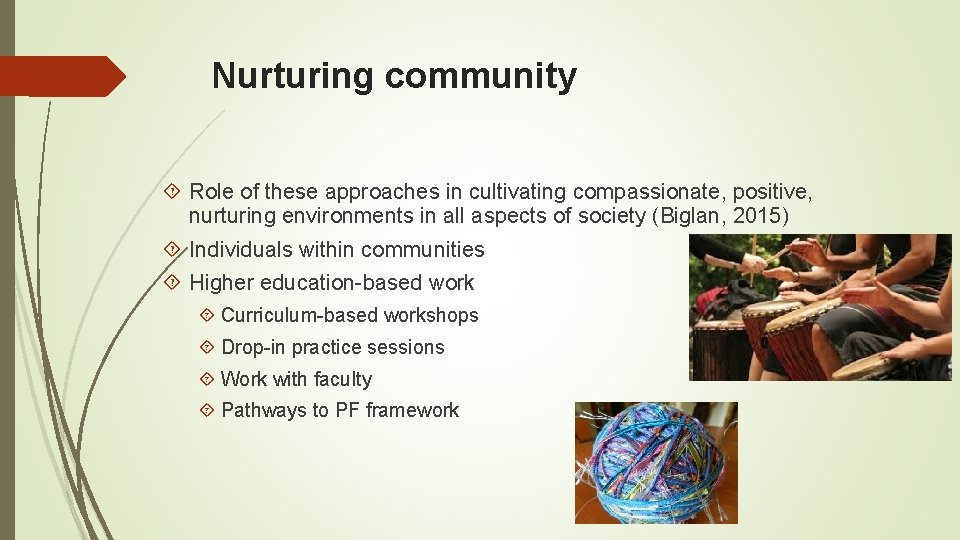 Fostering psychological flexibility and nurturing communities through ...