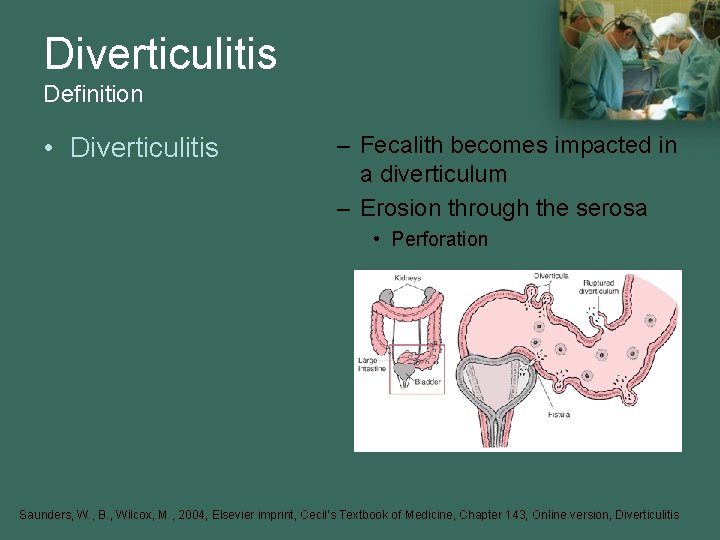Diverticulitis Robert Zaid PGY1 October 24 2005 Genesys