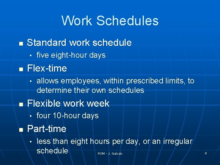 PRODUCTION AND OPERATIONS MANAGEMENT Ch 11 Human Resources