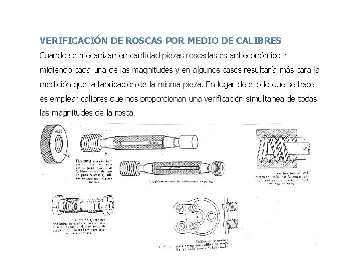 UNIDAD III Medicin verificacin y tolerancia de roscas