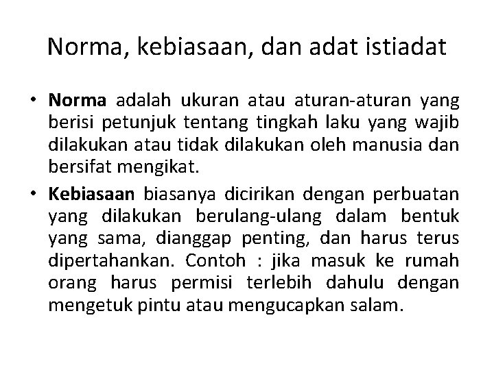 Bab 4 Adat Istiadat dalam Masyarakat PPKn Tujuan
