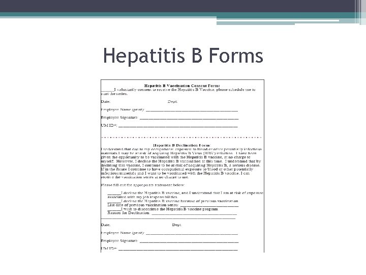 Bloodborne Pathogens Training University of MichiganFlint Environment ...