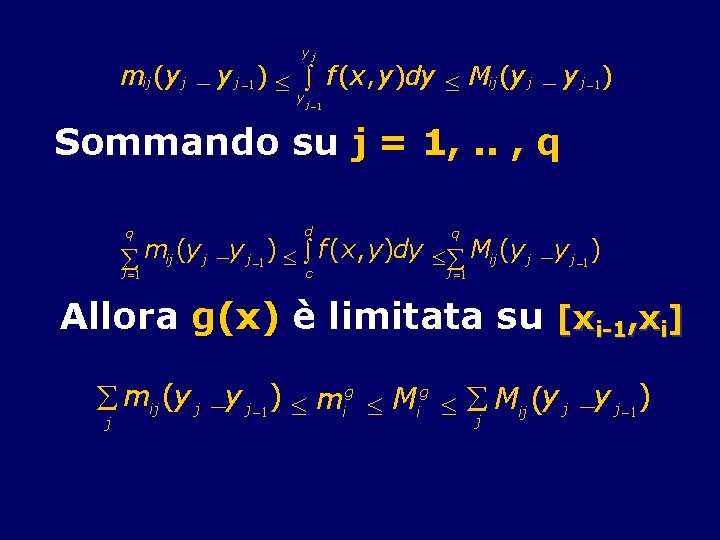 FORMULE DI RIDUZIONE PER INTEGRALI DOPPI E TRIPLI
