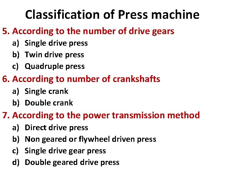 Unit 5 Sheet Metal Working Syllabus Types of