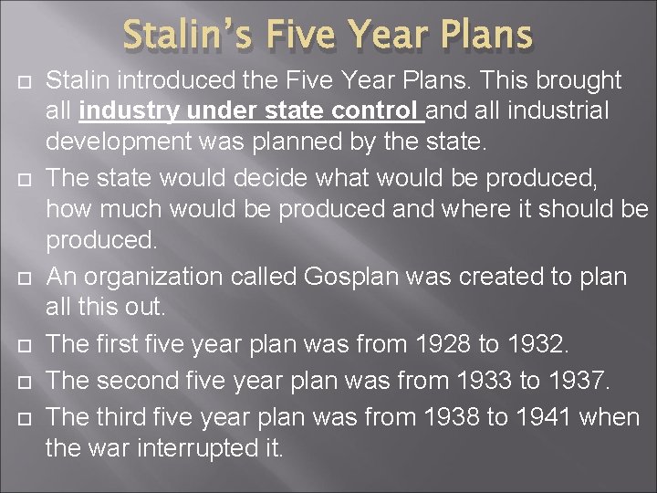THE INTERWAR YEARS THE GREAT DEPRESSION What were