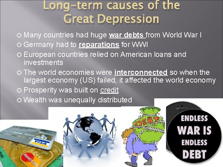 THE INTERWAR YEARS THE GREAT DEPRESSION What were