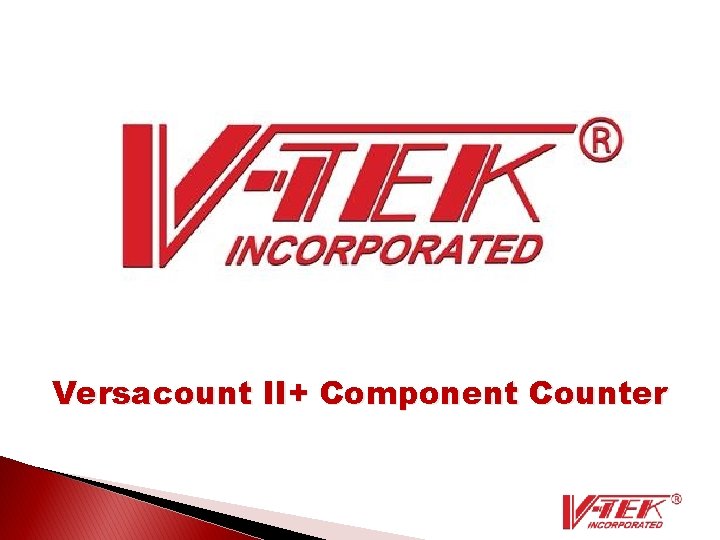 Versacount II Component Counter 1 SMD Parts Counters