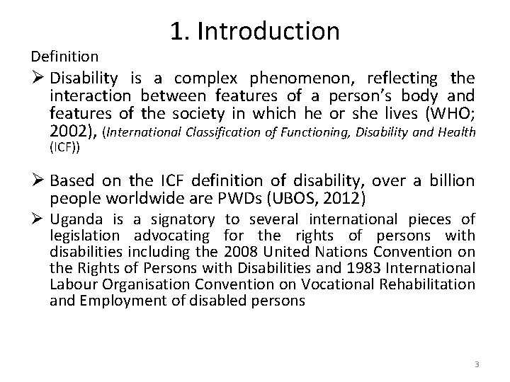EMPLOYMENT SITUATION OF PEOPLE WITH DISABILITIES IN UGANDA