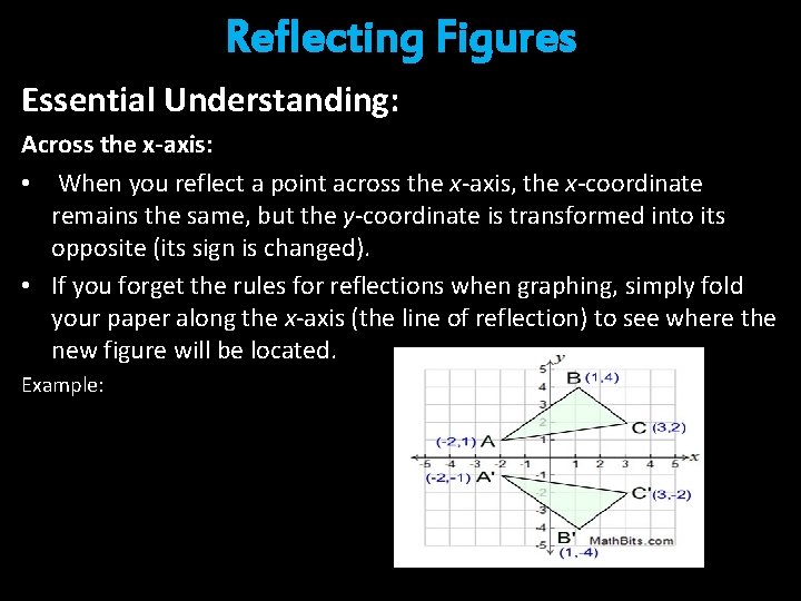 Chapter 7 Cartesian Coordinate System Day 1 Graphing