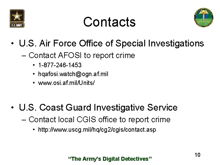 Identity Theft Fraud and the Military Special Agent