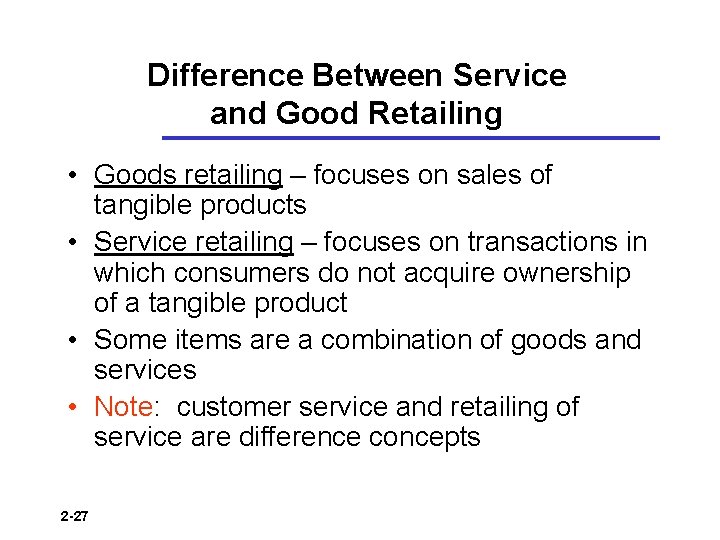 Chapter 2 Building and Sustaining Relationships in Retailing