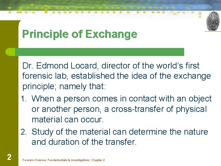 Chapter 2 Crime Scene Investigation and Evidence Collection