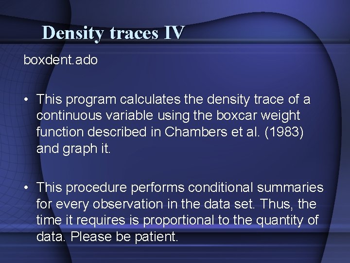 Some improved Stata ado files for nonparametric smoothing