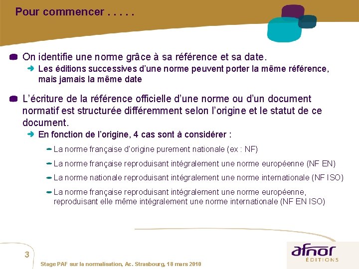 Comment identifier et recher une norme AFNOR Exercices