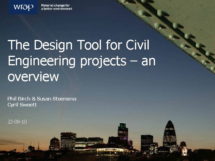 The Design Tool for Civil Engineering projects an