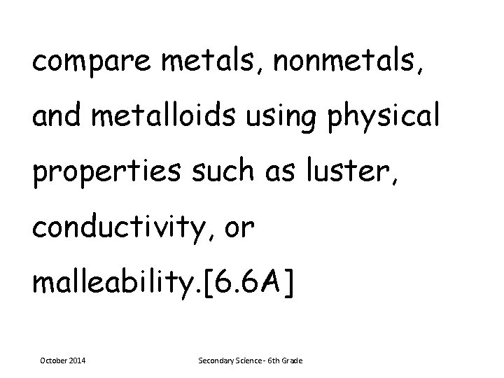 know that an element is a pure substance
