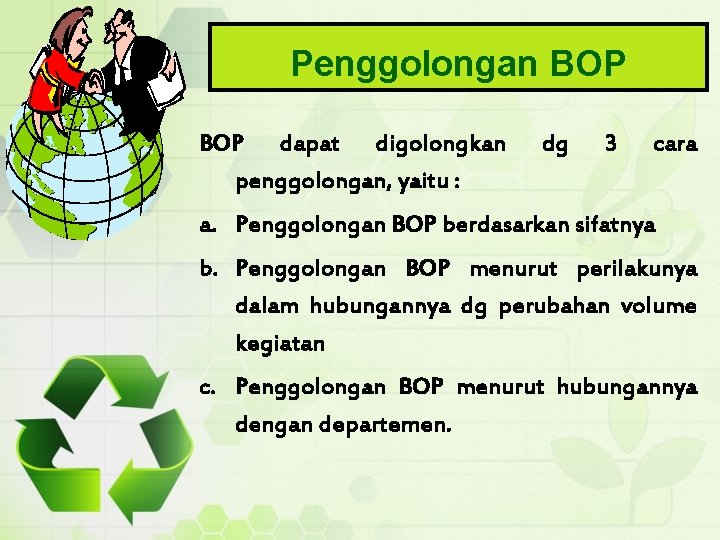 Bab 7 Biaya Overhead Pabrik Penggolongan BOP dapat