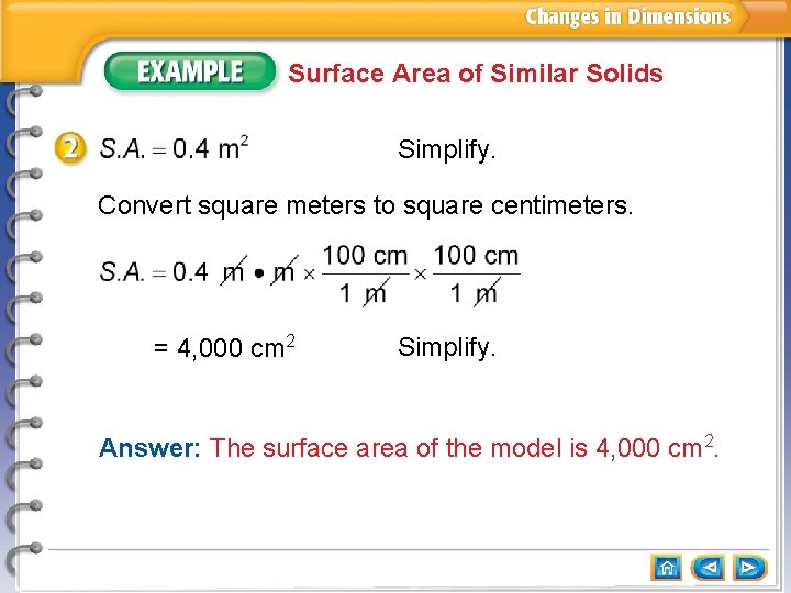 Main Idea and New Vocabulary Key Concept Surface