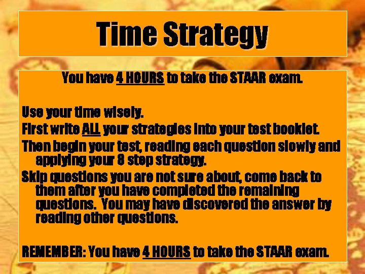 Social Studies STAAR Testing Strategies Please write the
