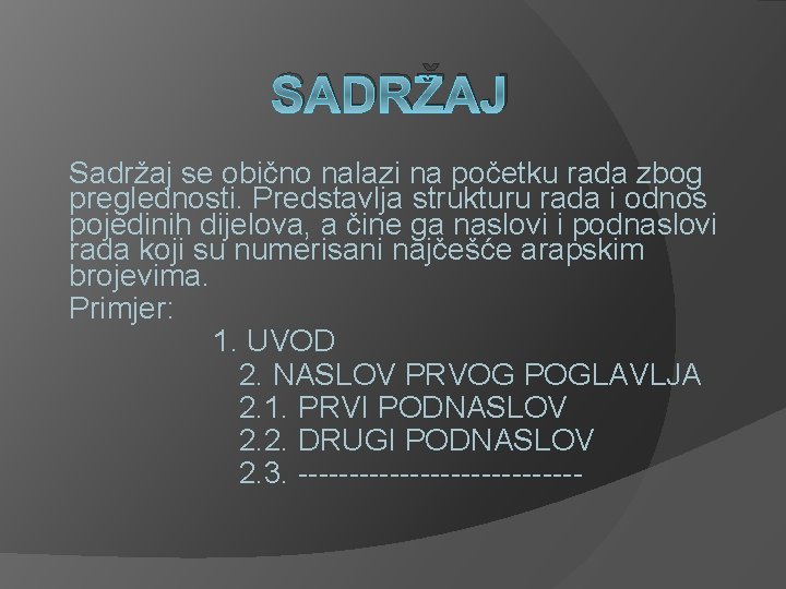 MATURSKI RAD KAKO NAPISATI MATURSKI RAD DEFINICIJA Zavrni