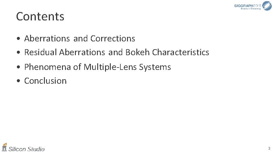 Lenses Realtime Rendering of Physically Based Optical Effect