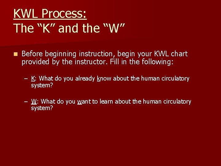 The Human Circulatory System 8 th Mrs Lucas