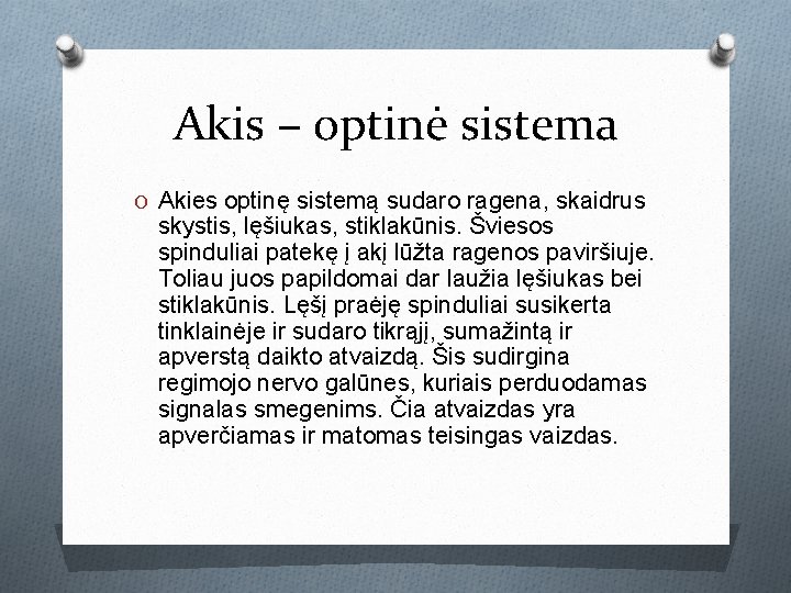Liai ir optiniai prietaisai 10 Skyriaus Liai ir