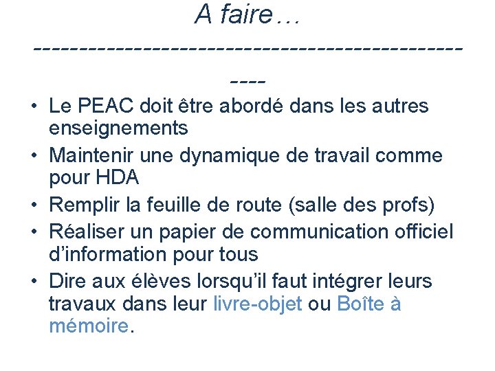 PEAC PEAC Madame Bcus Rappel Quest ce quun