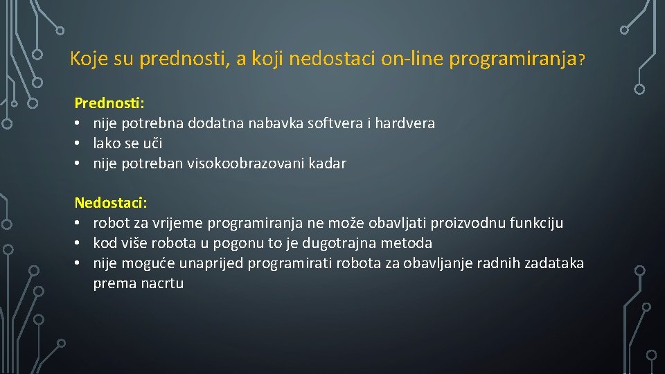 UVOD U OFFLINE PROGRAMIRANJE INDUSTRIJSKOG ROBOTA Nastavni predmet