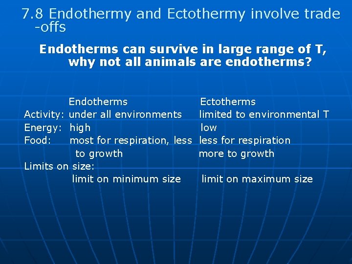 BIOL 4120 Principles of Ecology Lecture 7 Animal