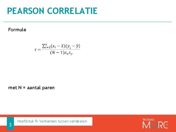 STATISTIEK II toetsen voor het verband tussen variabelen