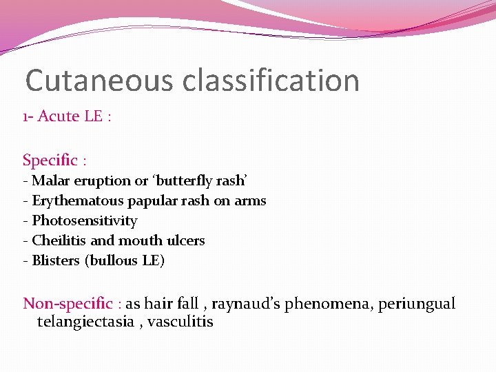 Cutaneous manifestation of SLE and other CTD Diseases