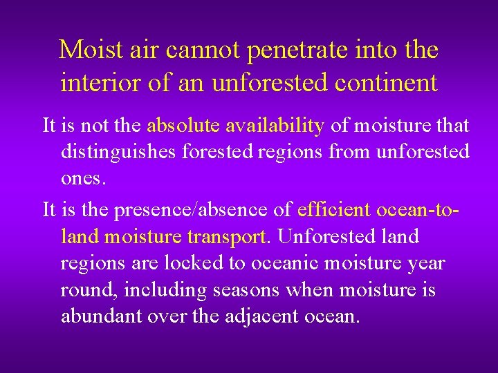 Ecological aspects of the biotic pump The role