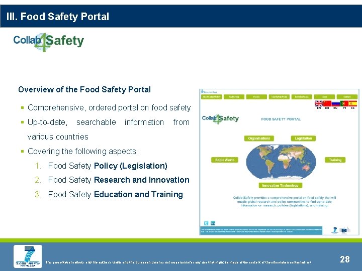 Collab 4 Safety Towards sustainable global food safety