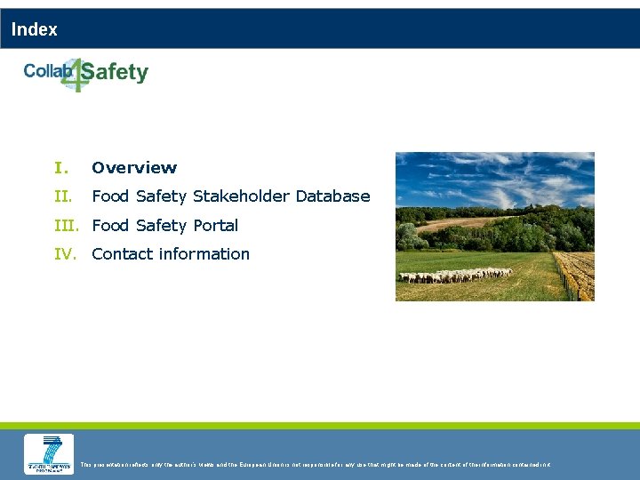 Collab 4 Safety Towards sustainable global food safety