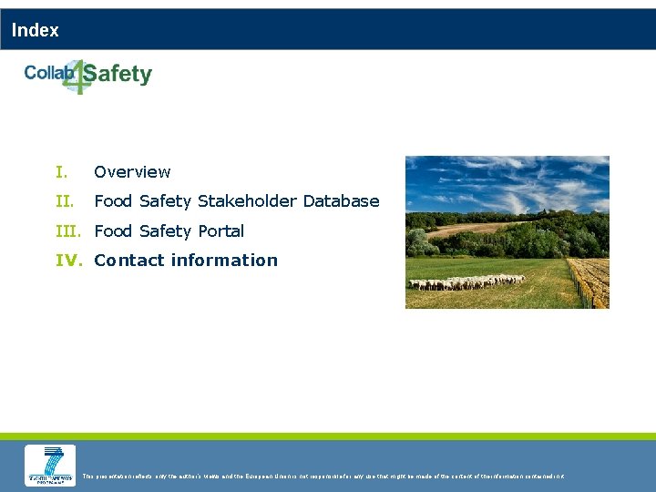 Collab 4 Safety Towards sustainable global food safety