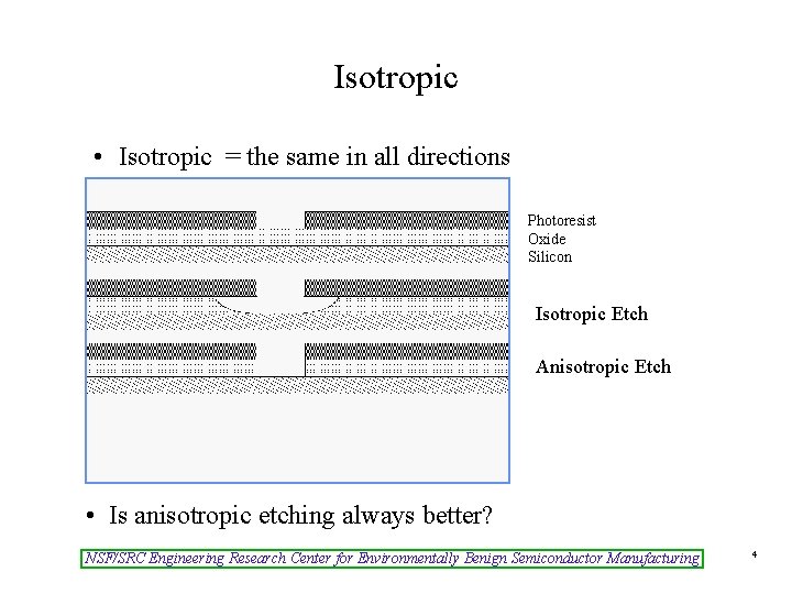 Surface Preparation and Wet Processing Thomas S Roche