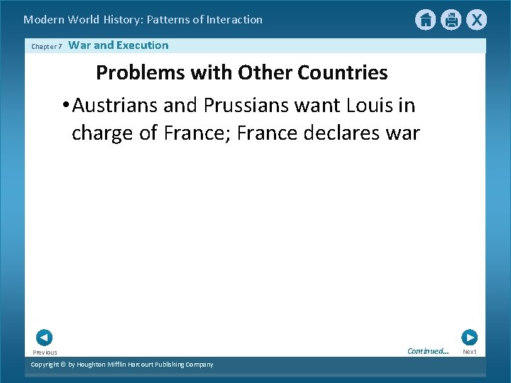 Modern World History Patterns of Interaction Chapter 7