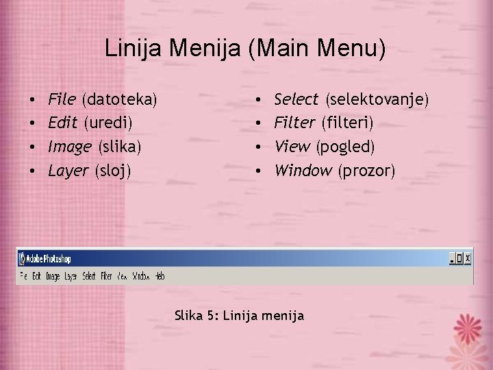 Adobe Photoshop Program za obradu slika Radovan Brajovi