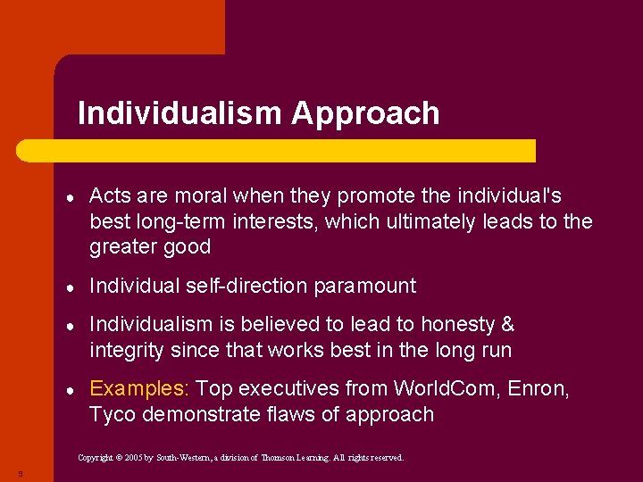 Chapter 5 Ethics and Social Responsibility Ethics and