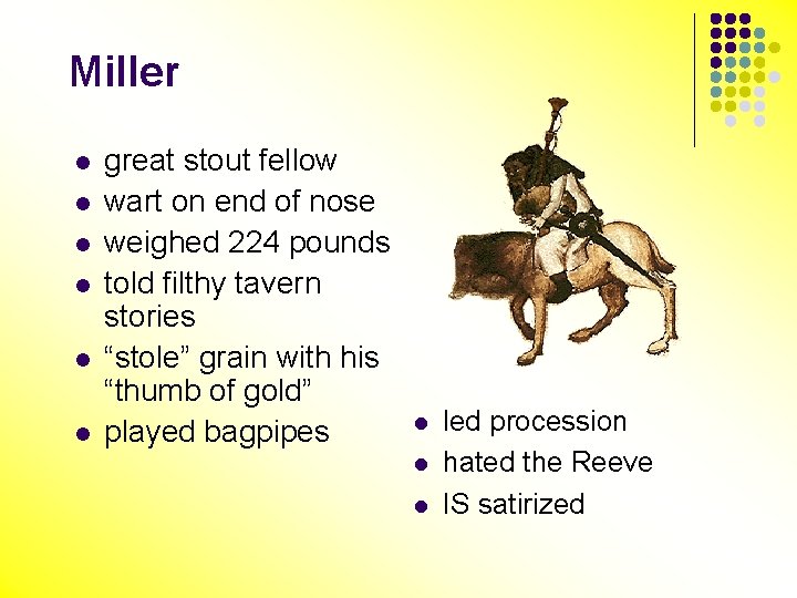 Characters of the Canterbury Tales Satire in Chaucers