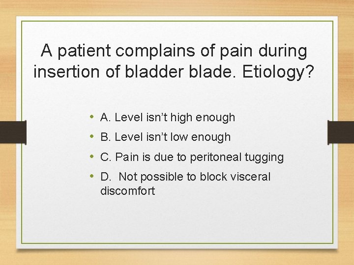 Failed Epidural Catheter what now Nathaniel Hsu MD