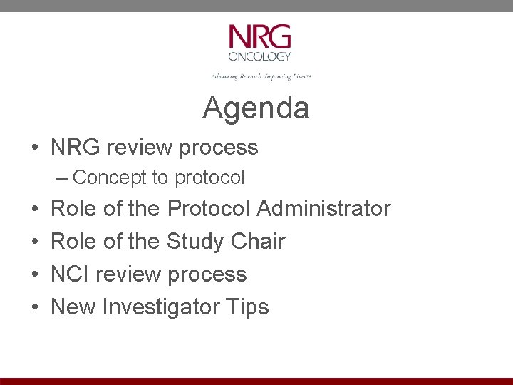 Clinical Trial Development NRG Processes and NCI Requirements