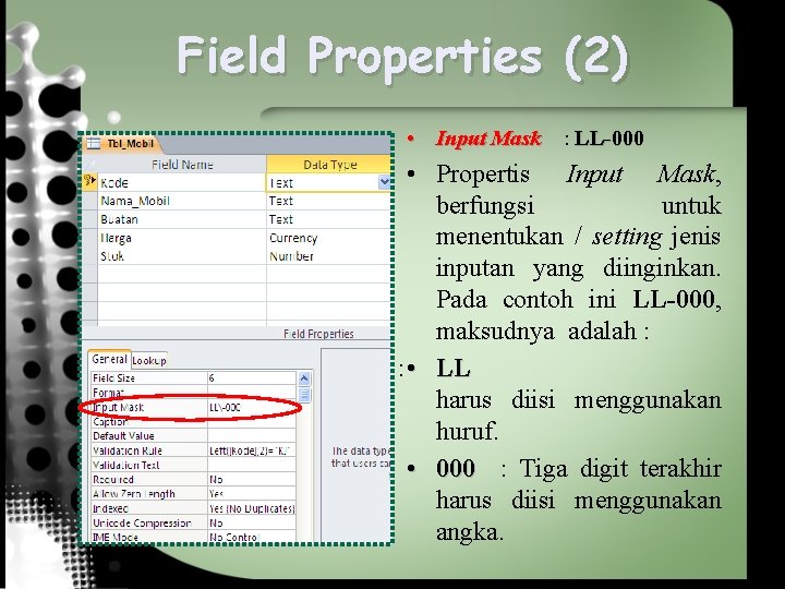 Buat Database baru dengan nama Penjualan Simpan tabel
